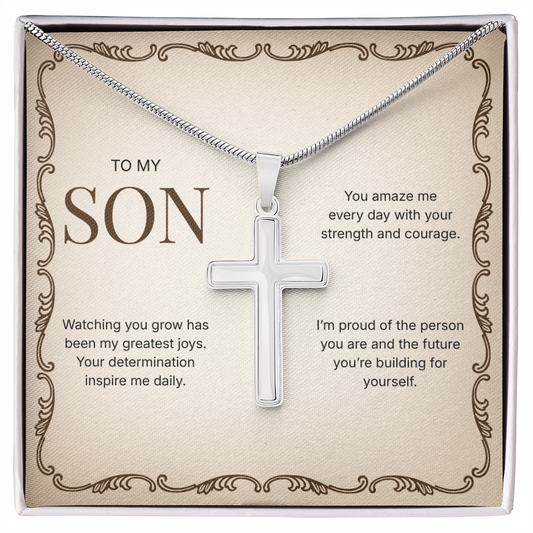 Artisan Cross with Snake Chain – velixxo